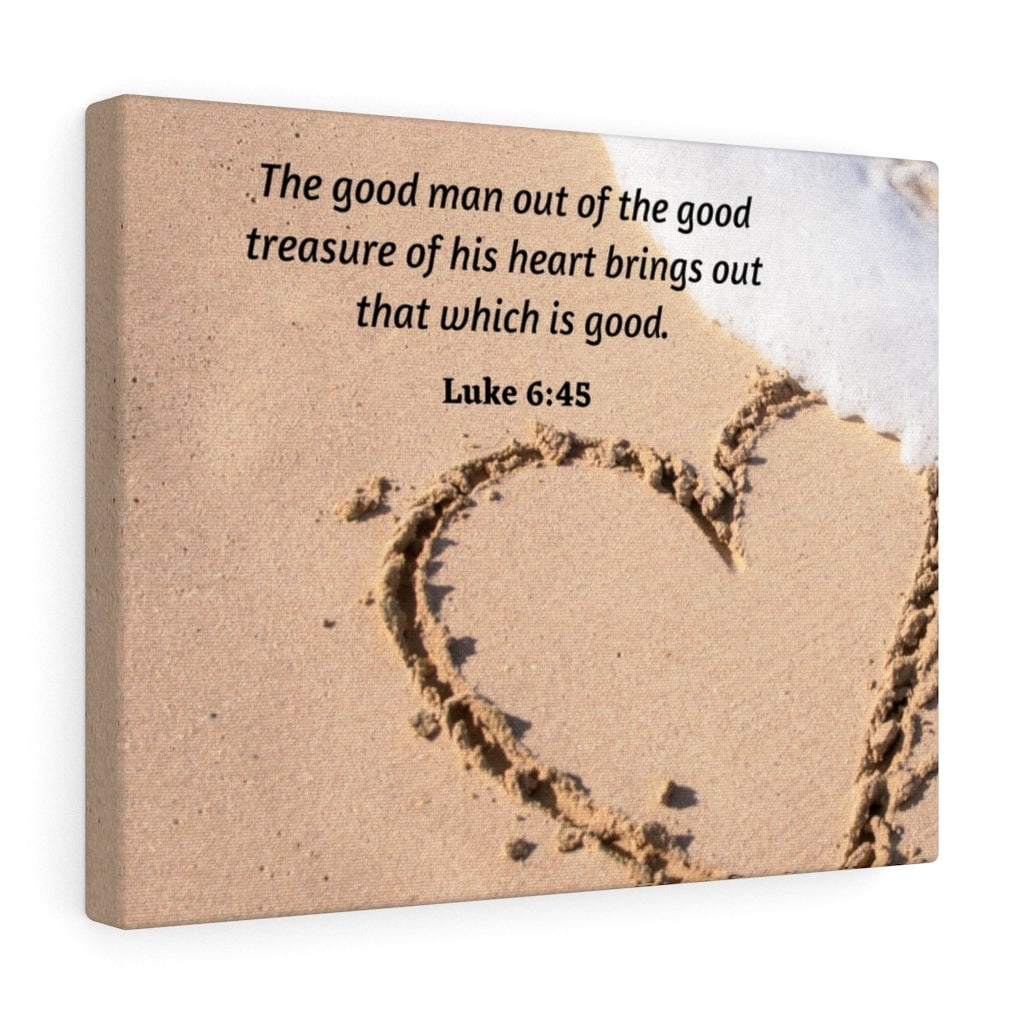 Scripture Walls Good Treasure Luke 6:45 Bible Verse Canvas Christian ...