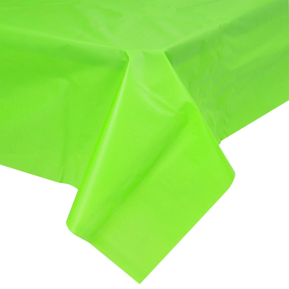 HeavyDuty Plastic Table Covers TABLECLOTH (Reusable) in 24 colors and 2 ...