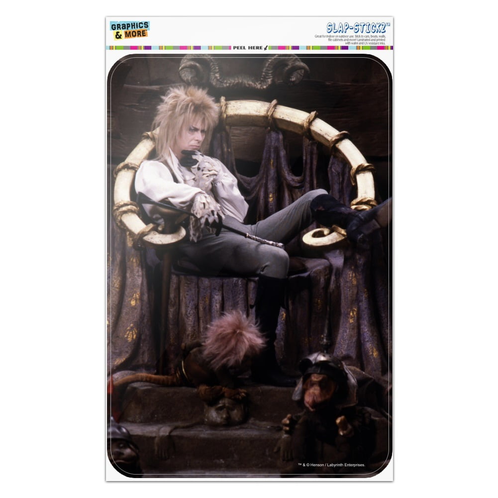 Goblin King Jareth From The Labyrinth Sitting On Throne David Bowie ...