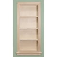 14x36 Recessed Aiden Wall Niche with plain back and three shelves ...