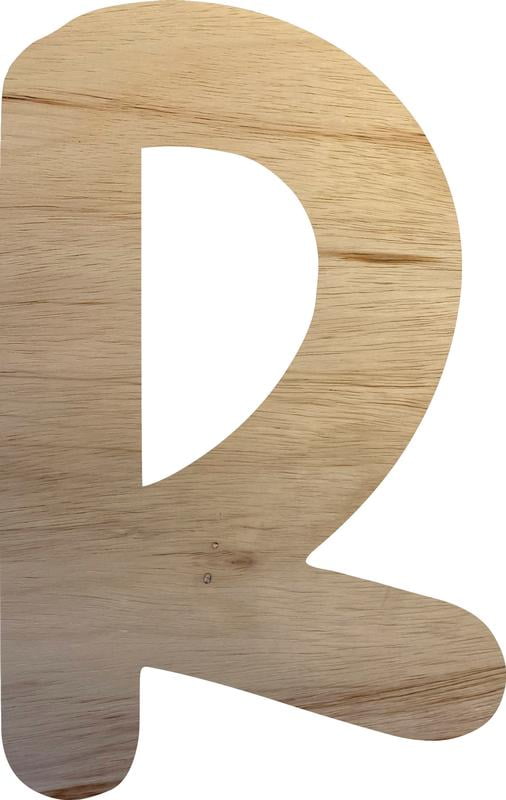 Wooden Letter R, Blank Craft Paintable 22'' Wall Hanging Wood Alphabet ...