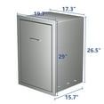 YOHKOH 19.7" Outdoor Kitchen Trash Drawer, Stainless Steel Pull-Out Bin ...