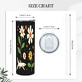 Colorful Floral Pattern 20 oz Stainless Steel Insulated Tumbler with ...