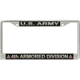 U.S. Army 4th Armored Division License Plate Frame - Walmart.com