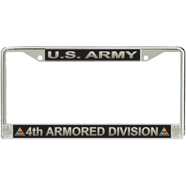 U.S. Army 4th Armored Division License Plate Frame - Walmart.com