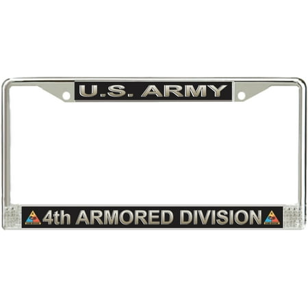U.S. Army 4th Armored Division License Plate Frame - Walmart.com