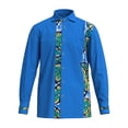 BAZINRICHE Men's Dashiki Shirt African Tribal Graphic Patchwork Design ...