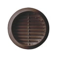 Shed 6" Round Plastic Wall Vent Brown - Walmart.com
