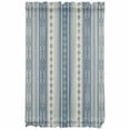 Blue Geometric Door Curtains for Door Window, French Sidelight Front ...
