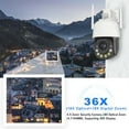 5MP Security Camera 36X Zoom 4G SIM Cam Auto Tracking IR Night Vision ...