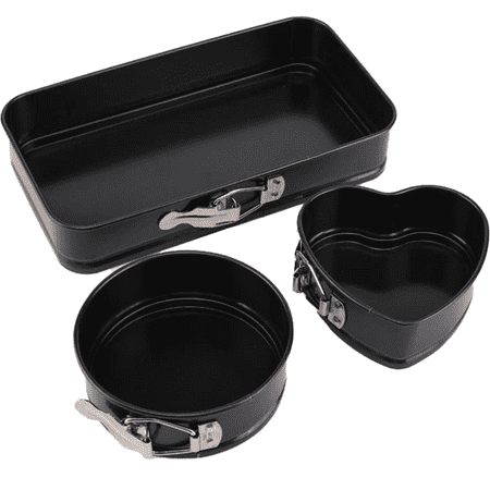 Mini Nonstick Springform Pan with Removable Bottom 3 Piece Small Cake ...