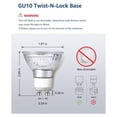 GU10 LED Light Bulbs Non-Dimmable, 5000K Daylight White GU10 Bulb ...