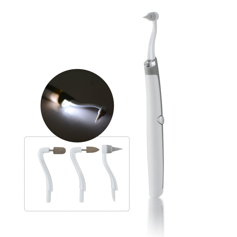 Sonic LED Dental Tool Kit Oral Tooth Stain Eraser Plaque Remover with ...