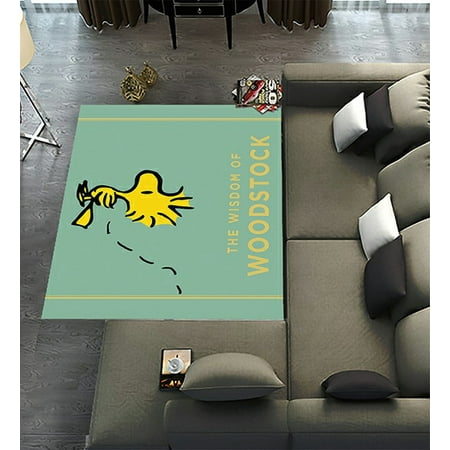 DEYOU Peanuts Comics Snoopy Woodstock Area Rugs 3 x 4ft Floor Carpet ...