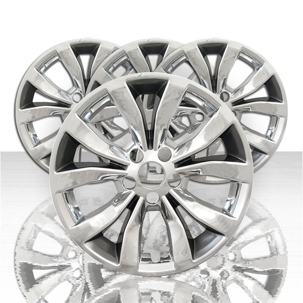 4pc 17' 10 Spoke Wheel Skins for 2015-2019 Chrysler 300 - Chrome Silver ...