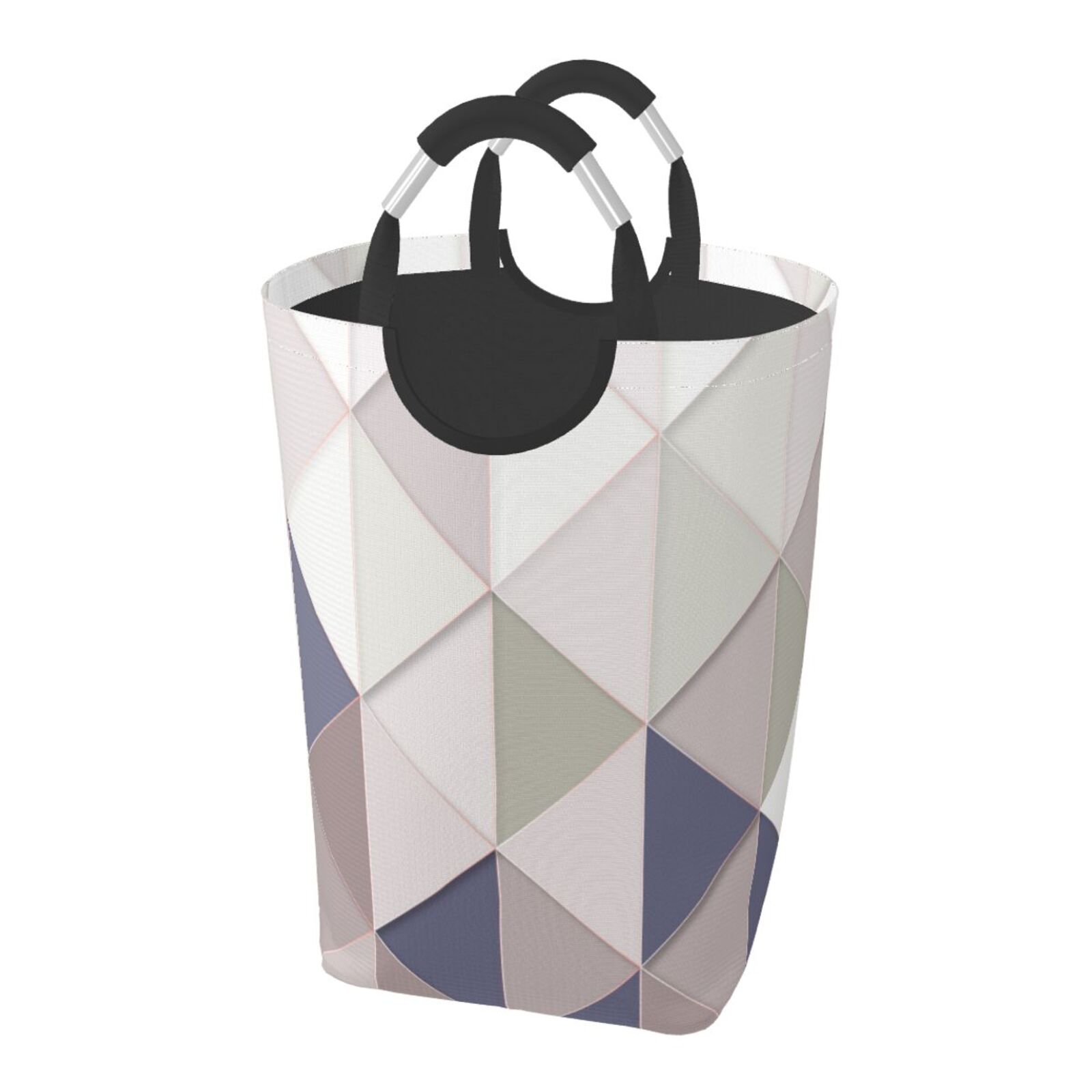 Vintage Triangle Mosaic Laundry Basket, Bathroom Dirty Clothes ...