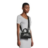 Madden NYC Women's Multi Zipper Barrel Handbag, Black - Walmart.com