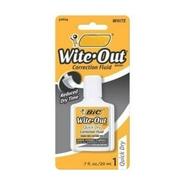 BIC White Out Quick-Dry Correction Fluid, 2-Count Pack - Walmart.com