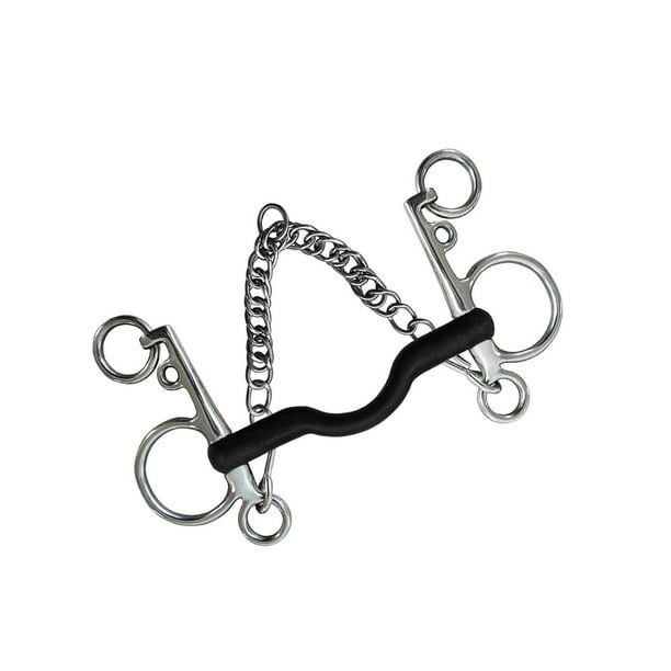 facefd Horse Bit W/Curb Hooks Chain Harness for Training Equipment ... facefd Horse Bit W/Curb Hooks Chain Harness for Training Equipment ...