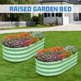 Set of 2 Outdoor Raised Garden Beds Measuring 46X23X11 Inches, Metal ...