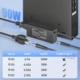90W AC Adapter for Dell OptiPlex Micro 9020 7010 7020 7040 7050 7060 ...