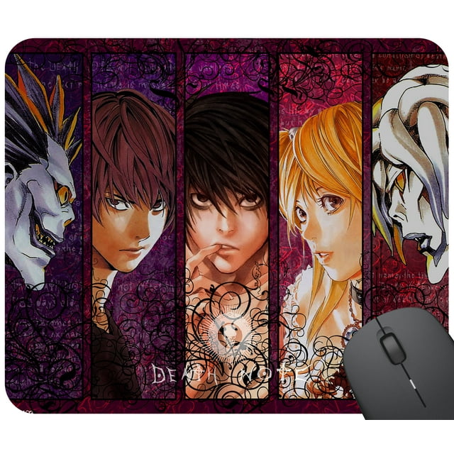 Anime Death Note - Light L Ryuk - Mouse Pad - Standard Size (10" x 8.5 ...
