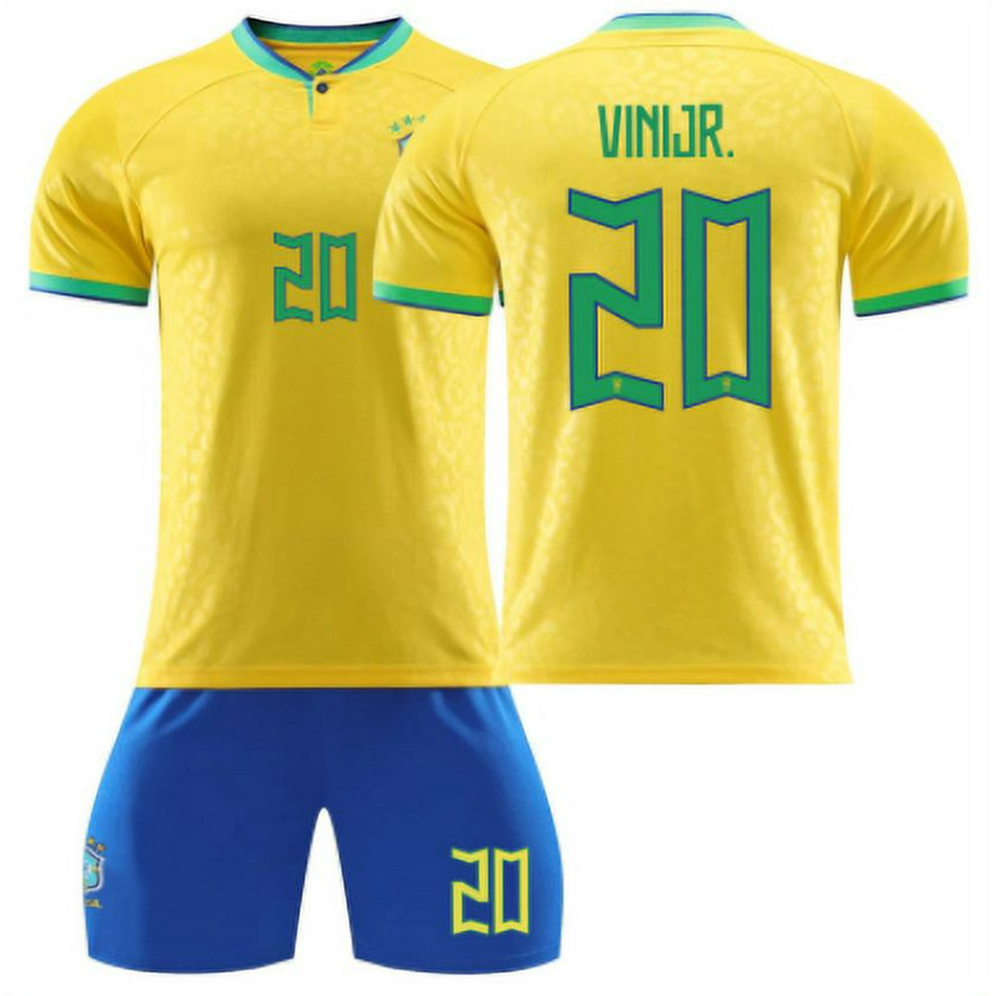 Click here for Boys Girls Football Jersey Suit  Brazil Home No.10... prices