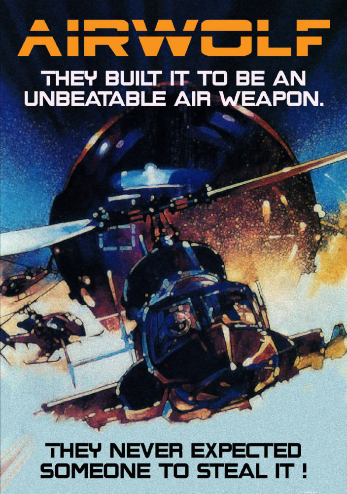 Airwolf posters Airwolf poster 12x16 Print on Metal Sign 12in x 16in ...