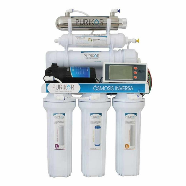 PURIFICADOR OSMOSIS INVERSA PURIKOR 6 ETAPAS 100 GPD UV Y DISPLAY ...