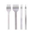 FOMIYES 4Pcs Belt Punching Template Manual Hole Punch Silver for DIY ...