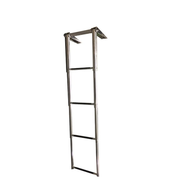 Pactrade Marine 4 Step Telescoping Boat Swim Ladder Stainless Steel For