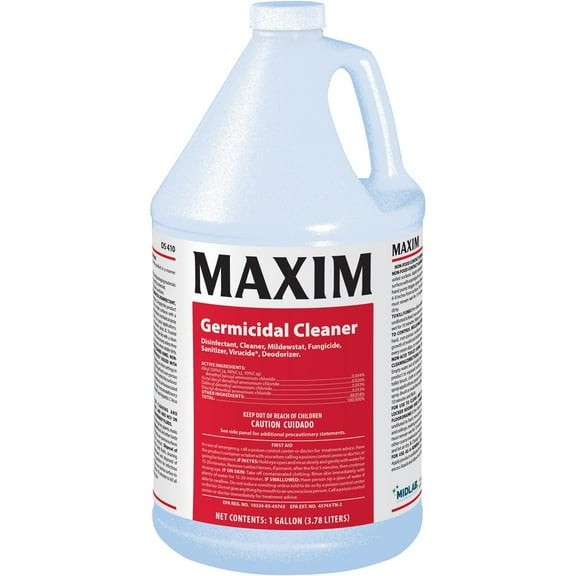 Maxim Germicidal Cleaner - 4 / Carton - Deodorant, Disinfectant, Non ...