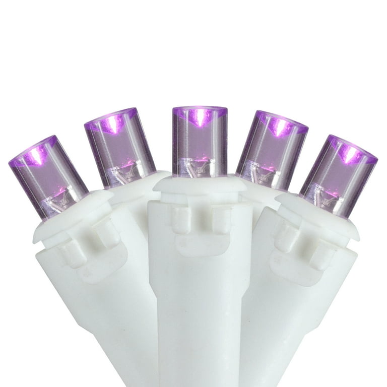 Purple Icicle Christmas Lights Walmart 50 Light G12 Purple LED