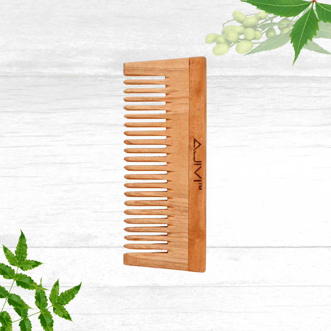 Click here for Ajivi Neem Wood Large Shampoo Comb One Size prices