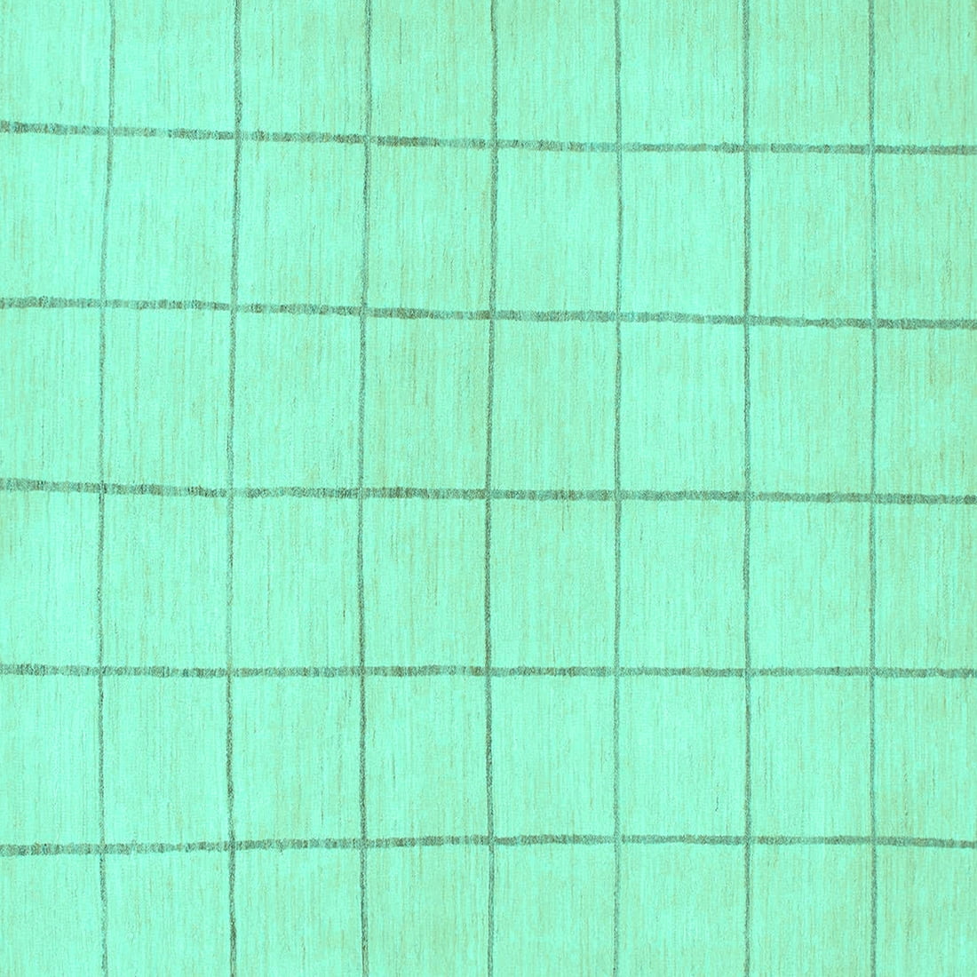 Ahgly Company Machine Washable Indoor Square Solid Turquoise Blue ...