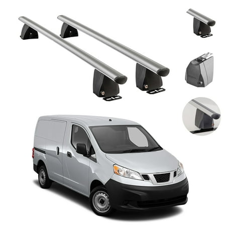 Silver Fixed Point Cross Bar Roof Rack Carrier Rail For Nissan NV200 ...