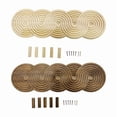 ANXPTIME Threaded Wood Key Hook Natural Finish Home Organizer Small ...