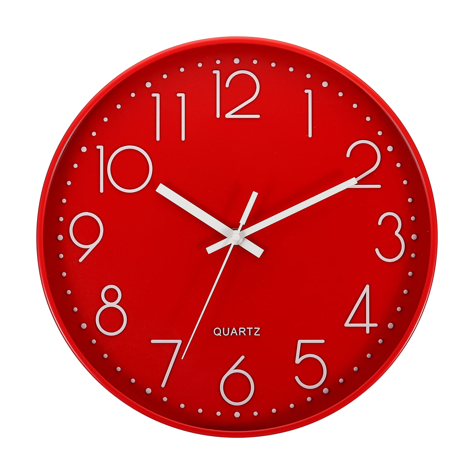 Uxcell 12" Wall Clock Battery Operated Silent Non Ticking Round Clock ...