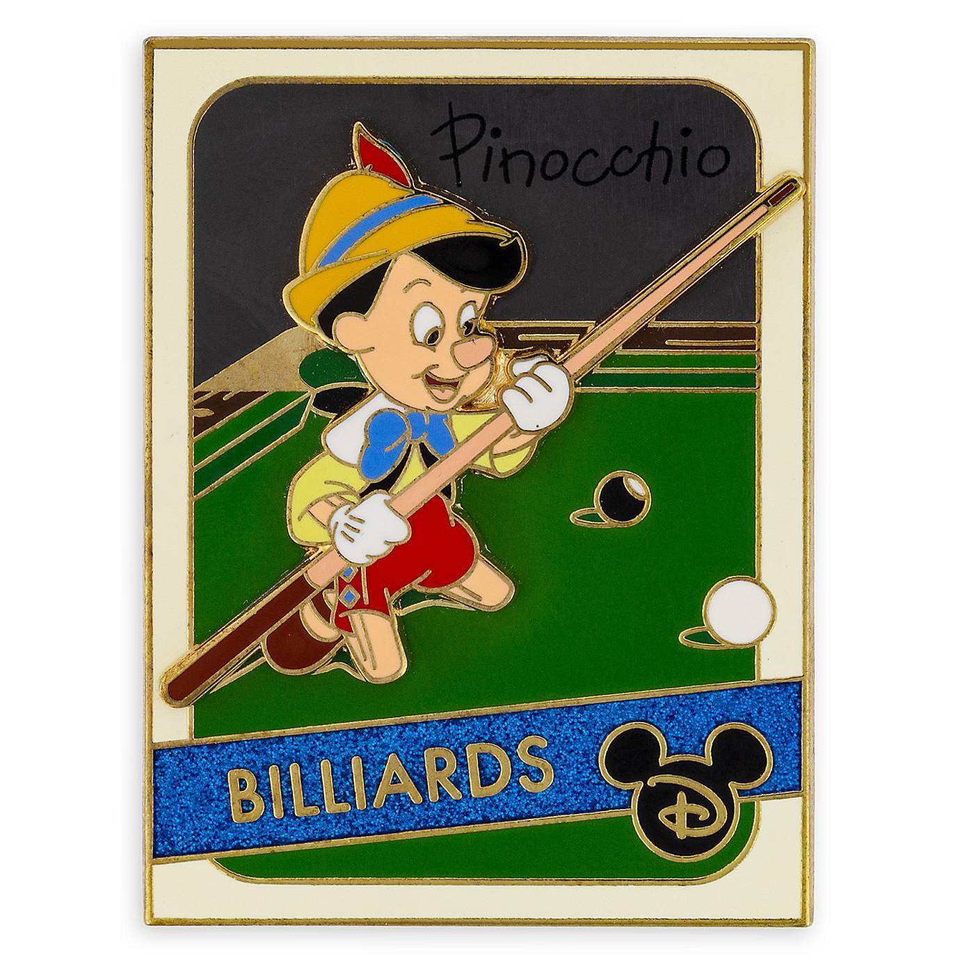 Disney Pinocchio Pin Trading Cards: Billiards Limited Edition New with ...