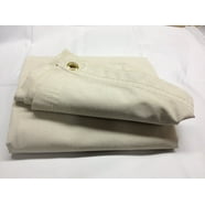 Heavy Duty 12' x 14' White Canvas Tarp - Water/Mildew Resistant, Triple ...