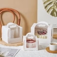 10Pcs Cake Box with Clear Window Paper Gift Packaging Box Wedding ...