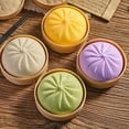 2026 New Jumbo Purple Dumpling Squishy with Steamer, Giant Bao Bun ...