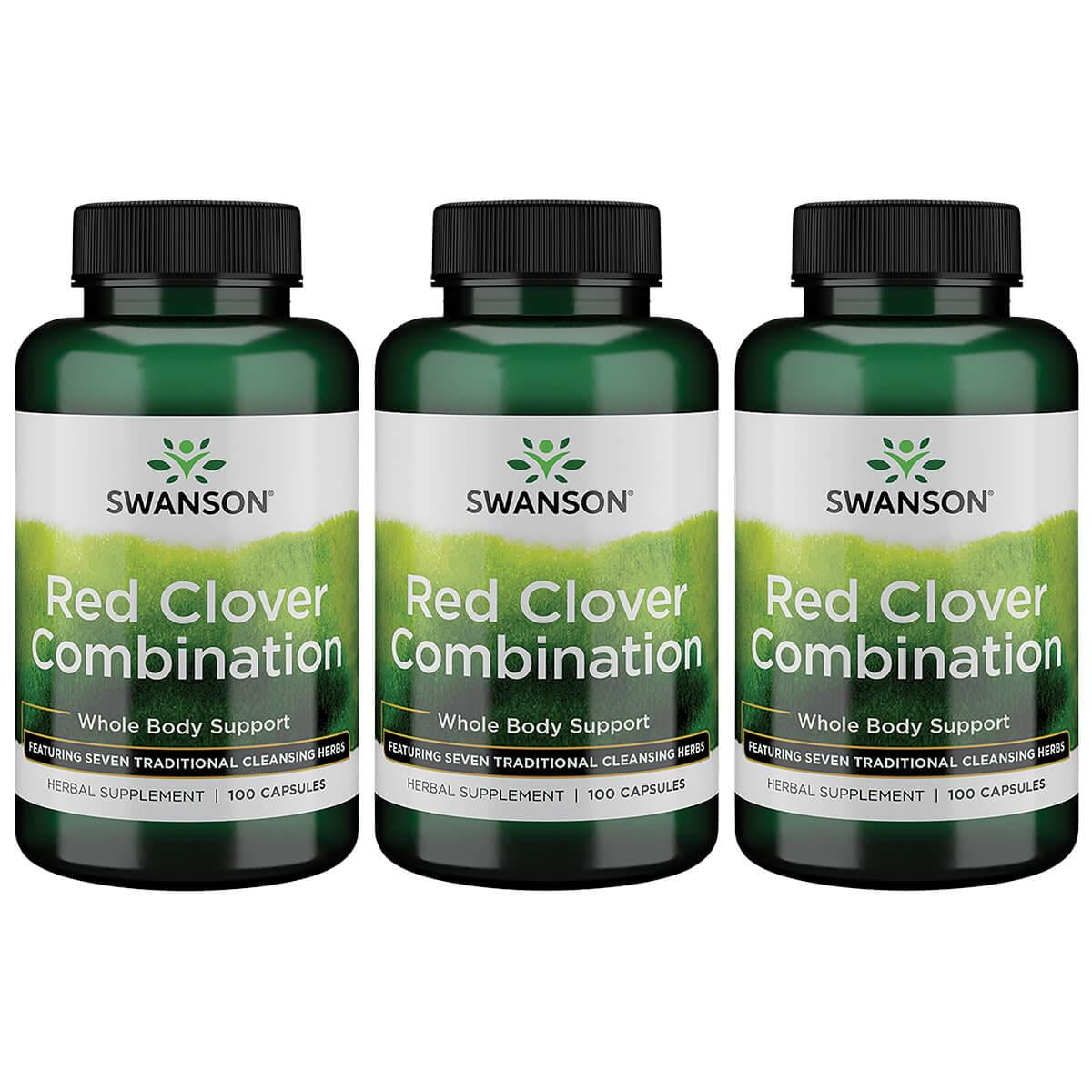 Swanson Red Clover Combination 100 Caps 3 Pack - Walmart.com