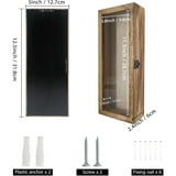 Carbonized Black Shadow Box Frame Real Glass Window Door with Hinge 5 x ...