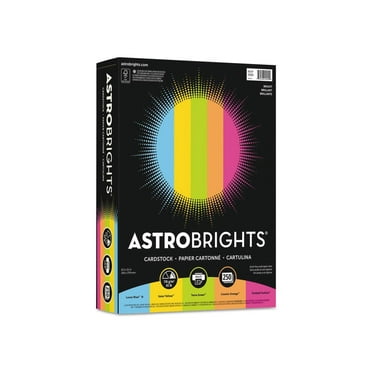 Astrobrights Colored Cardstock, 8.5" x 11", 65 lb./176 gsm, 5-Color ...