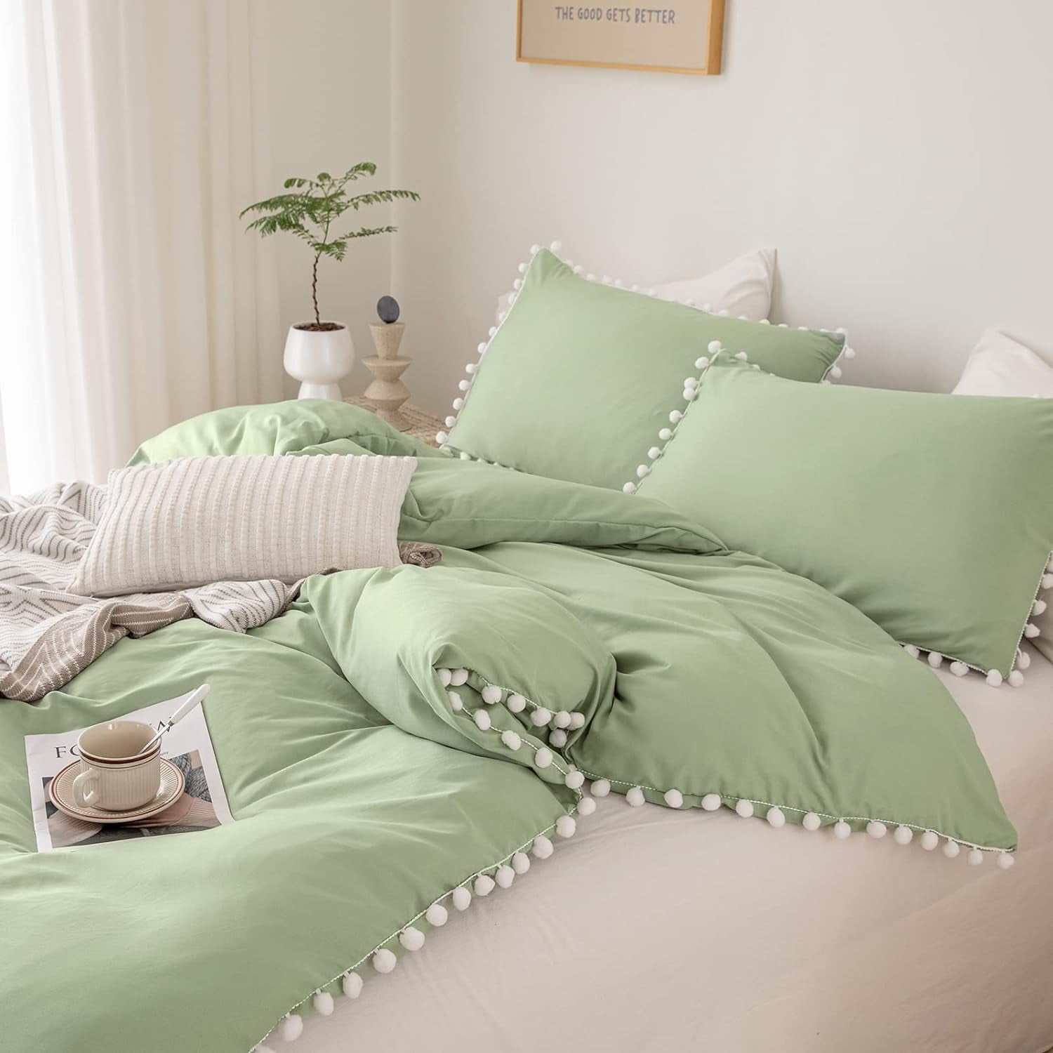 Click here for Surjde Green Twin Bedding Set Aesthetic Bedding Du... prices