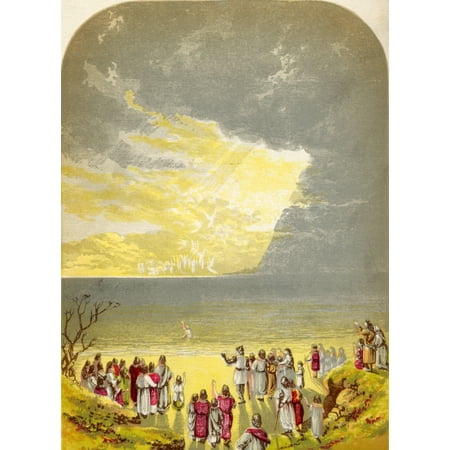 Christian Crossing the River. Illustration by A.F.Lydon. From the book ...