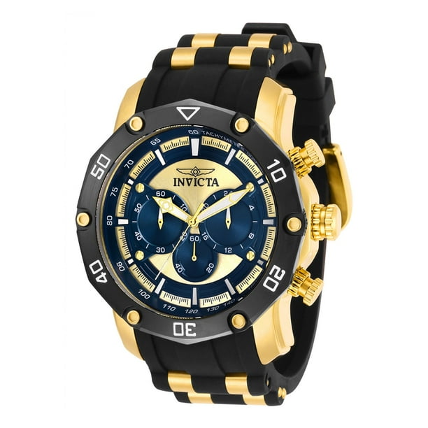 INVICTA Pro Diver Men 50mm Stainless Steel Gold Blue+Gold | Walmart en ...