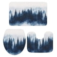 Abstract Forest Bathroom Rugs Set Spring Black Tree Forest ...