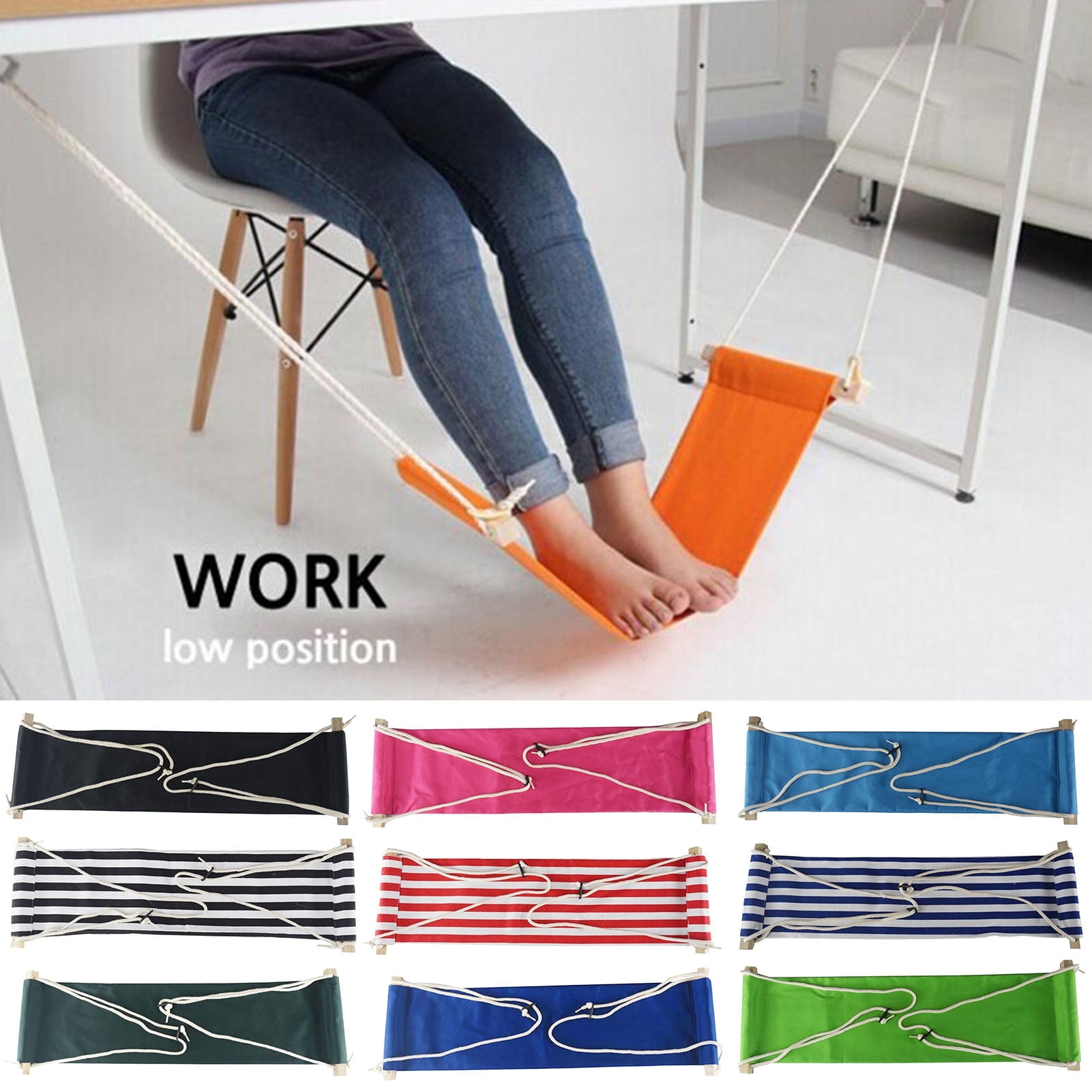 Click here for Ymtq Under Desk Foot Hammock Office Adjustable Hom... prices